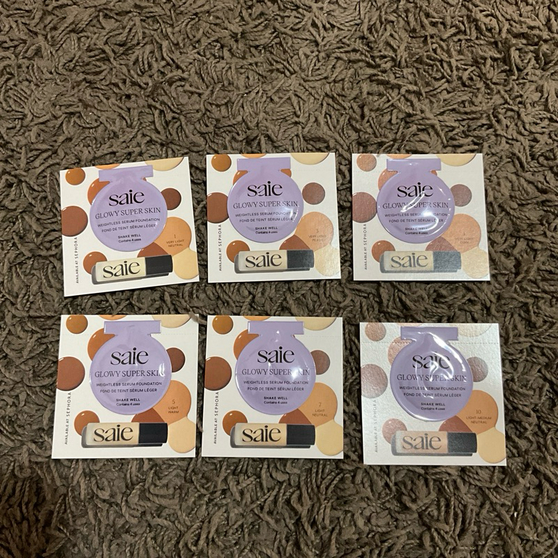 SAIE Glowy Super Skin Lightweight HydrobounceTM Serum Foundation Sample ...