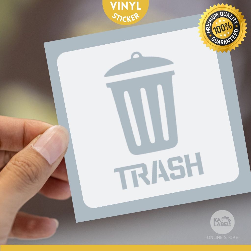 Trash - Vinyl Decal Sticker for Wheelie Bin / Wheely Dustbin / Recycle ...