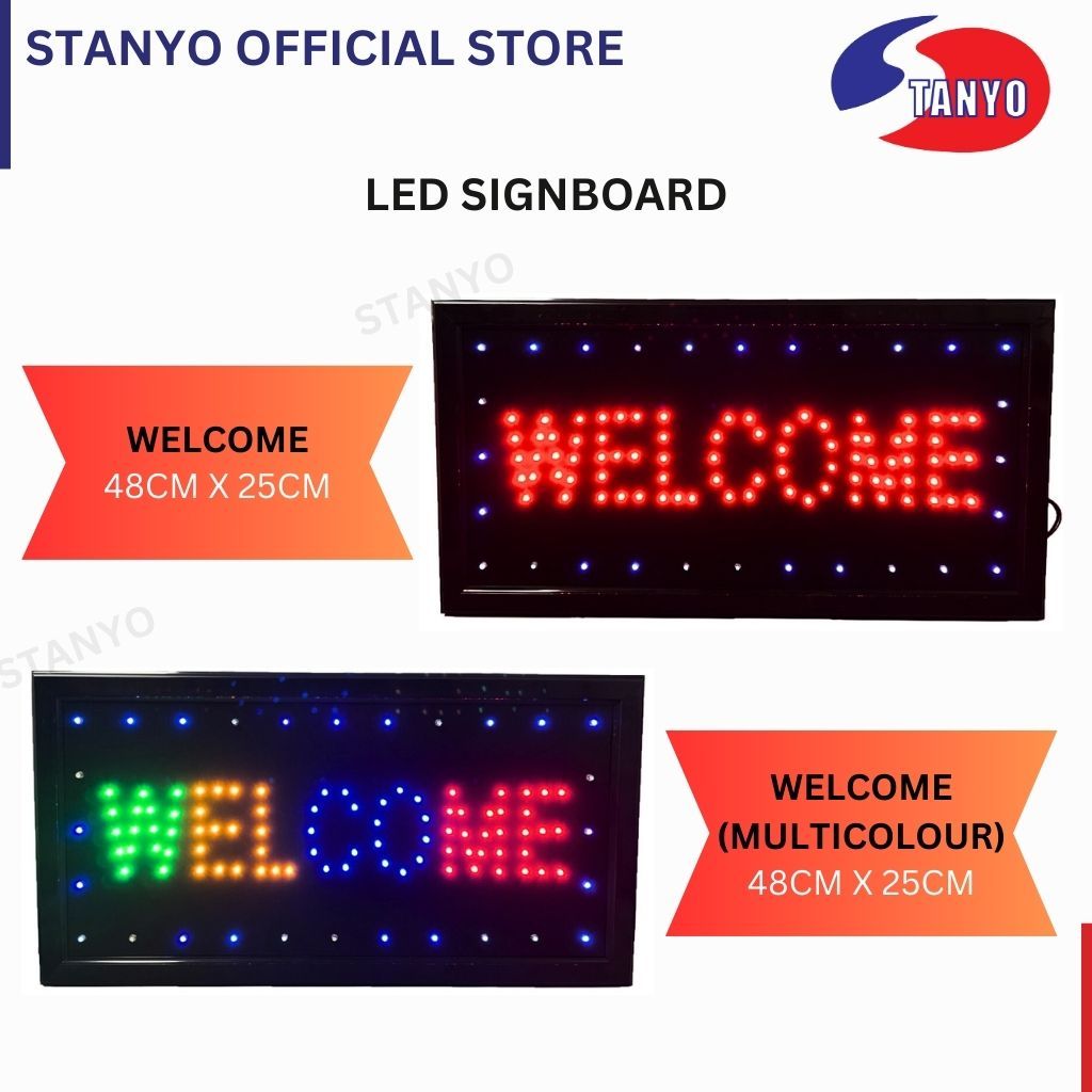 LED DISPLAY LIGHT LED SIGNBOARD 48CMX25CM BAR SIGN/TOILET SIGN/NAILS ...