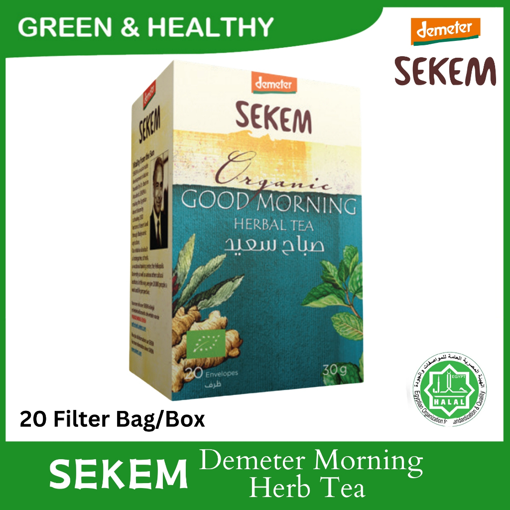 SEKEM DEMETER MORNING HERB TEA / (20 FILTER BAGS/BOX) | Shopee Philippines