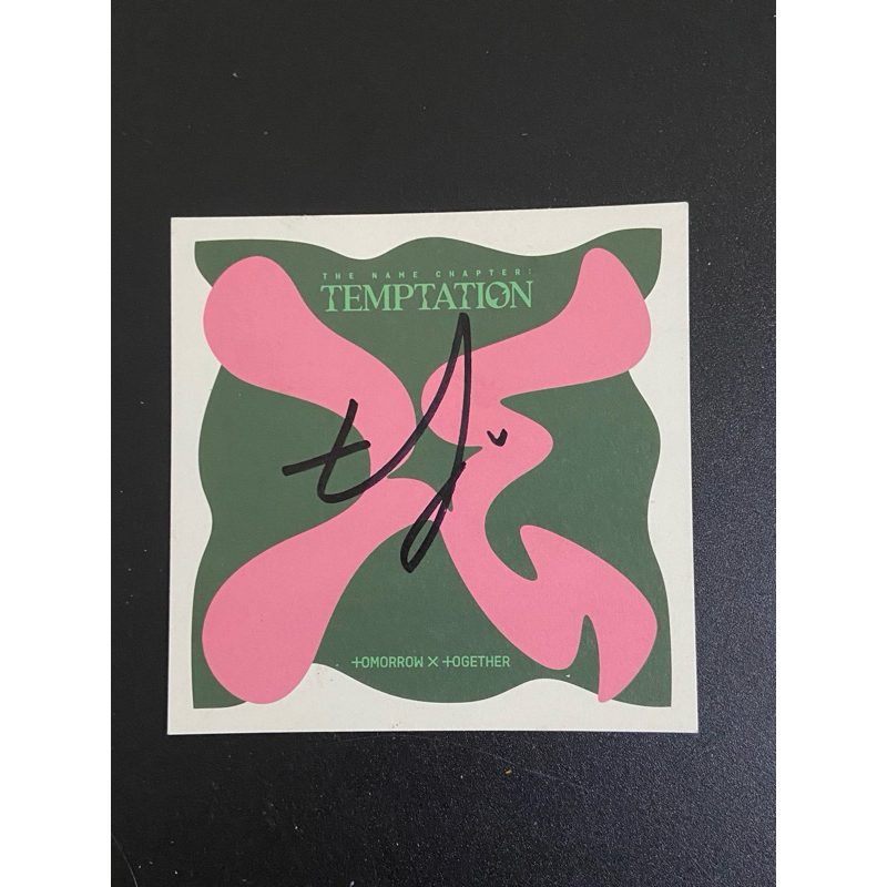 TXT TAEHYUN TEMPTATION SIGN POSTCARD | Shopee Philippines