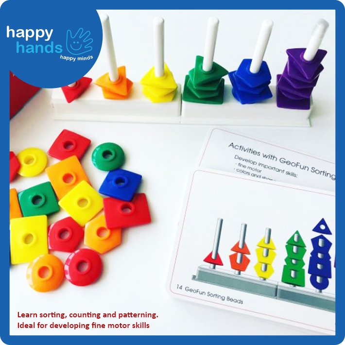 EDX GeoFun Learn sorting counting and patterning fine motor skill | Shopee Philippines