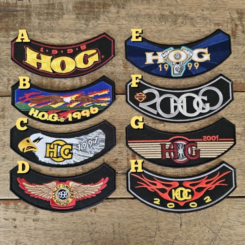 Harley Davidson [HOG] Embroidery Patches 64. | Shopee Philippines