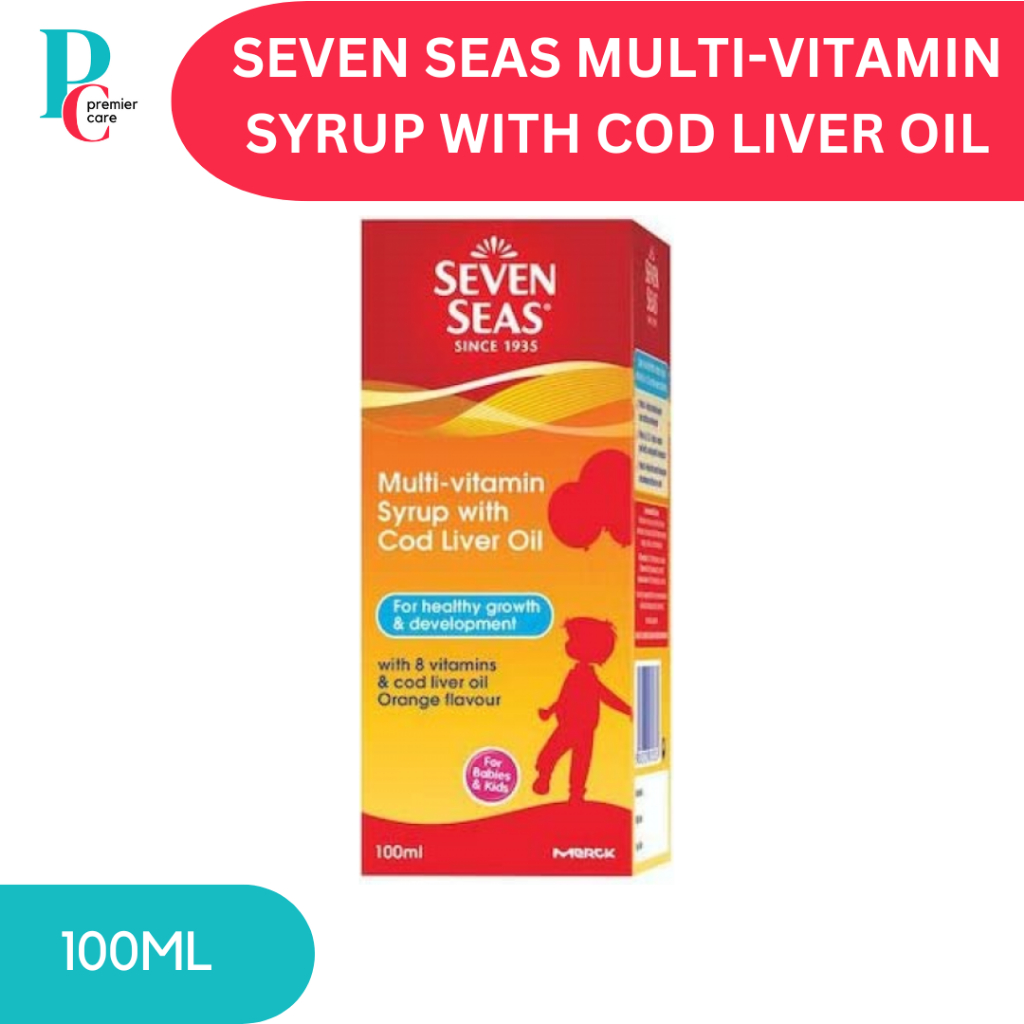 SEVEN SEAS MULTI-VITAMIN SYRUP WITH LIVER OIL 100ML (EXP: 31/10/2026 ...