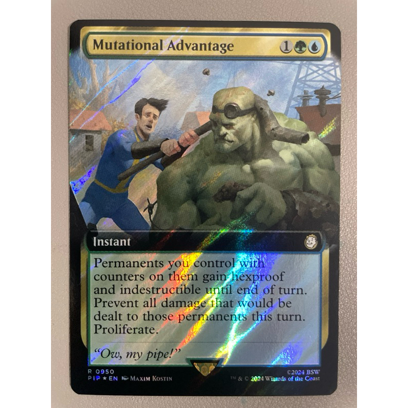MTG:Fallout (PIP) R0950 - Mutational Advantage (Surge Foil) | Shopee ...