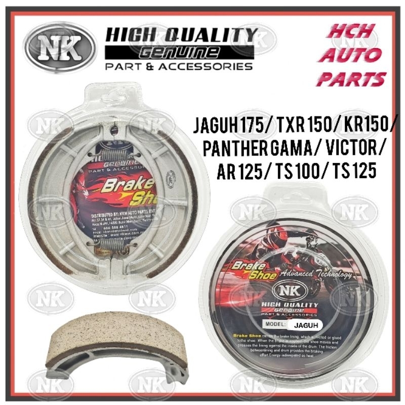 BRAKE SHOE - JAGUH 175/ TXR 150/ KR150/ PANTHER GAMA/ VICTOR/ AR 125 ...