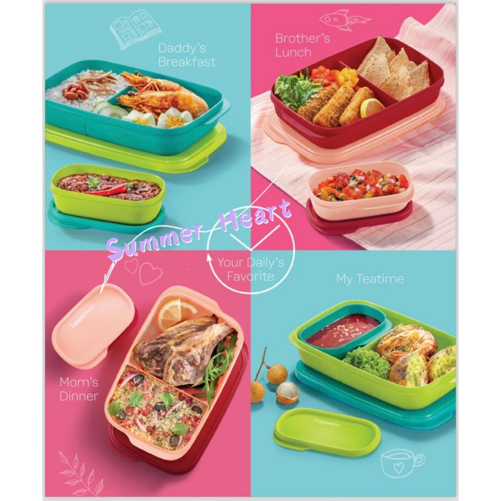 Tupperware Foodie Buddies Lunch Box (Set-560ml&120ml) | Shopee Philippines