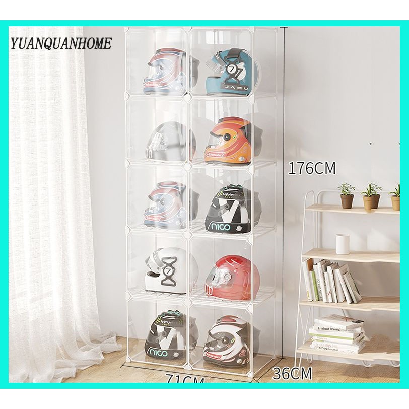 Helmet Shelf Display Cabinet Storage Rack Helmet Storage Cabinet ...