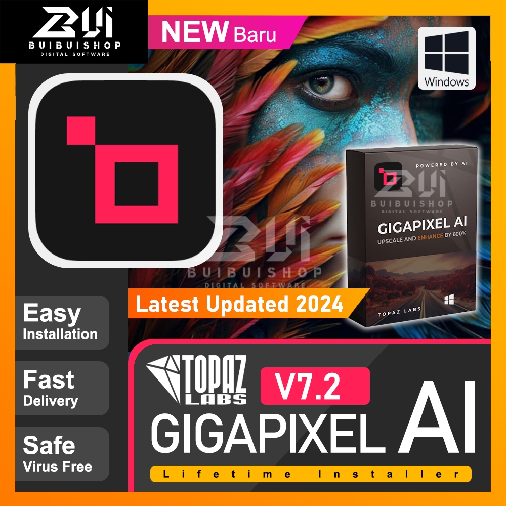 Topaz Gigapixel AI v7 l Latest 2024 l Windows | Shopee Philippines