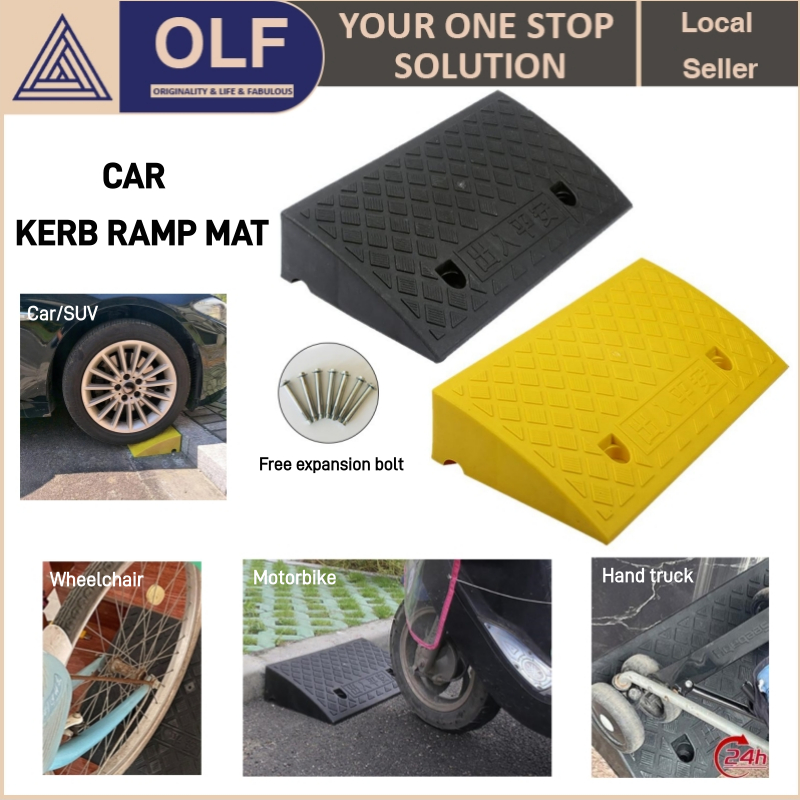Car Kerb Ramp Mat Ramp Wheelchair Ramp Motorcycle Stair Ramp Curb Step ...