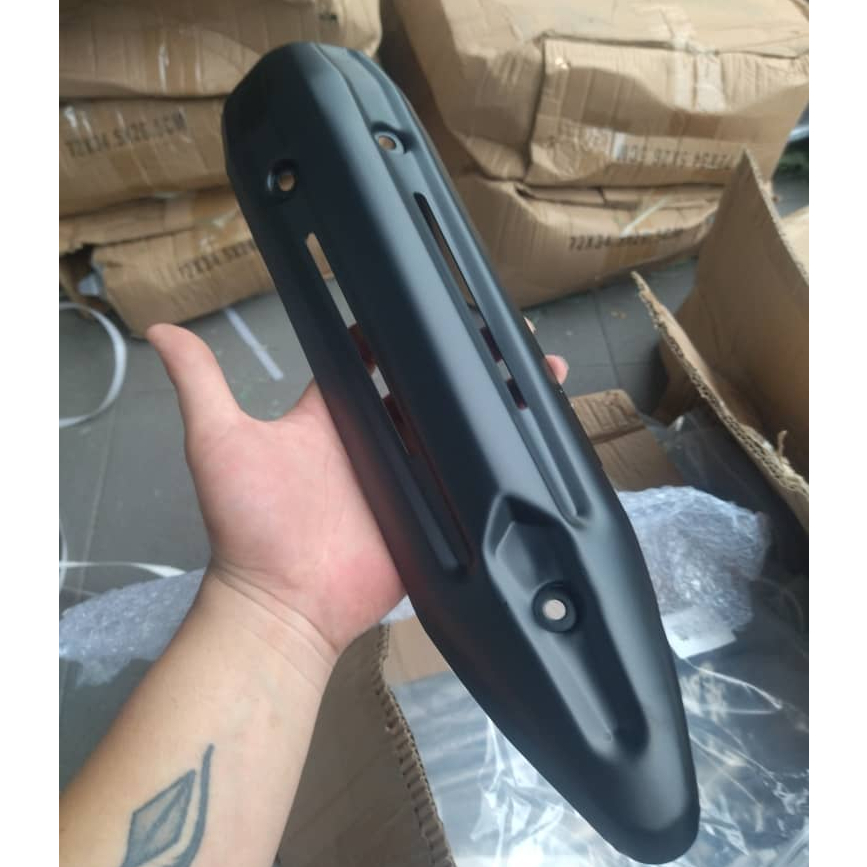 EKZOS COVER YAMAHA LC135 MATT BLACK LC NEW V2 - V4 EXHAUST MUFFLER ...