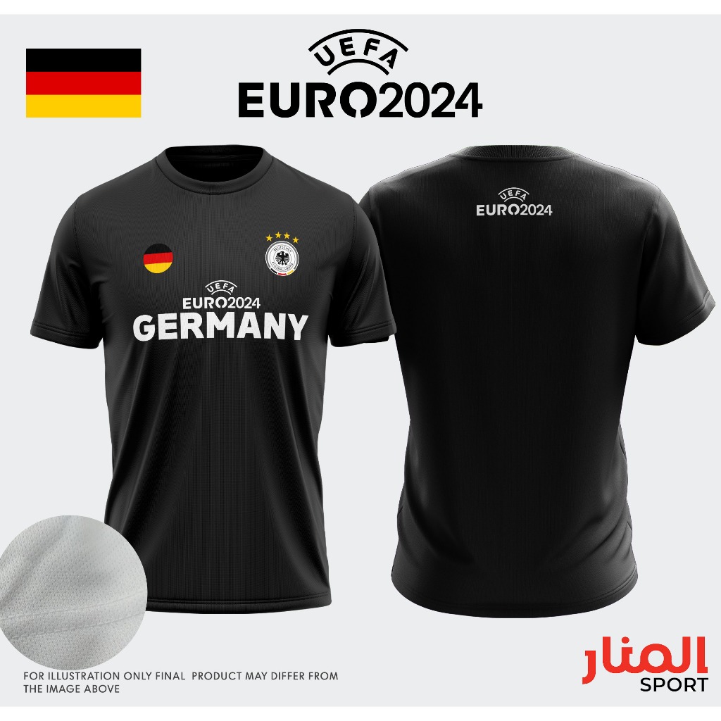 Microfiber Quality Tshirt Baju Jersey Euro GERMANY 2024 Baju Graphic ...