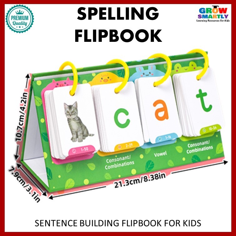 English Spelling Flipbook for Kids Spelling Games for kids Spelling ...