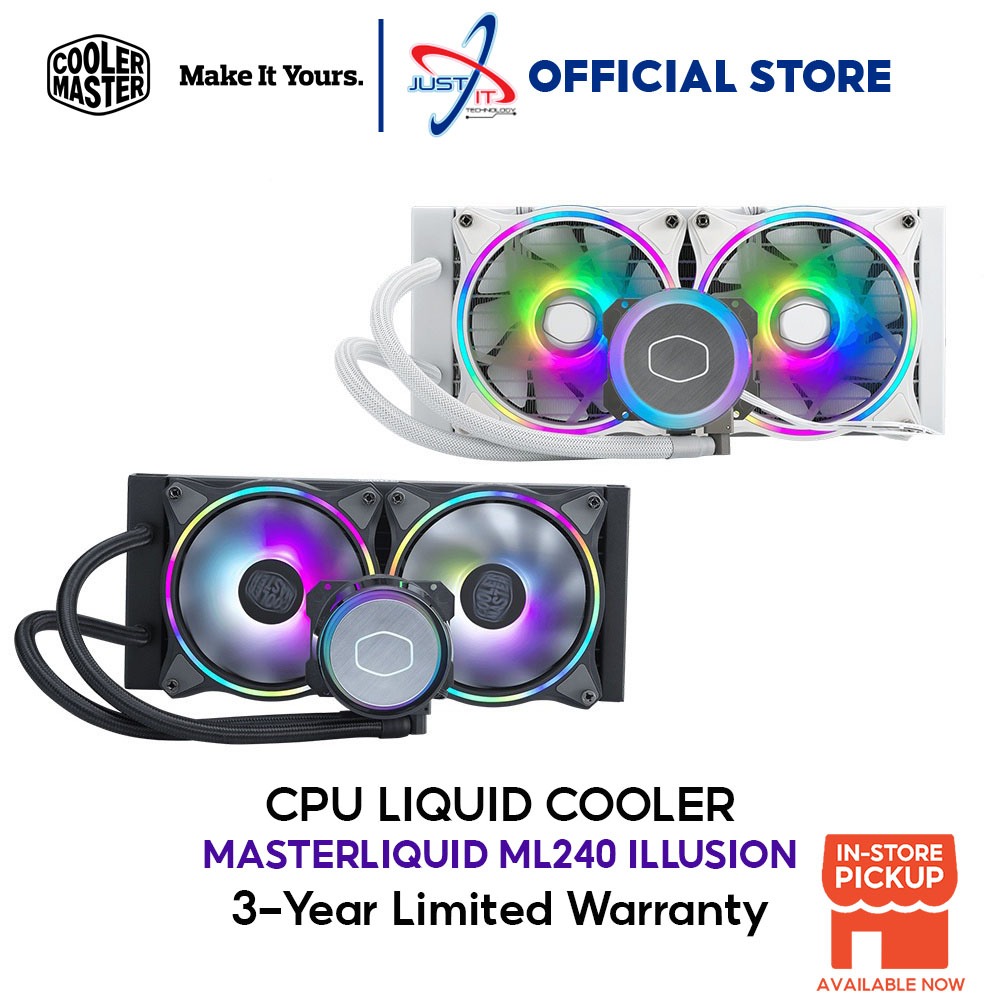Cooler Master MasterLiquid ML240 Illusion CPU WATER LIQUID COOLER / AIO ...