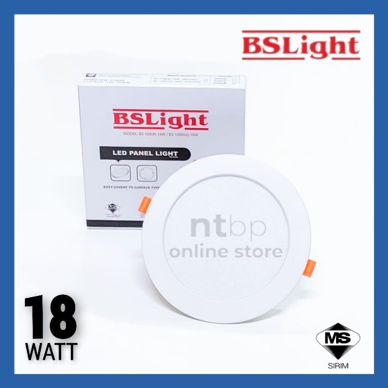 BSLIGHT LED Downlight 6" 18Watt Lampu Siling Round / Bulat ( 30sets per ...