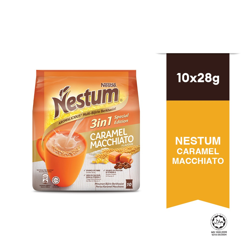 NESTLE NESTUM 3in1 Cereal Caramel Macchiato 10 Packets 28g | Shopee ...
