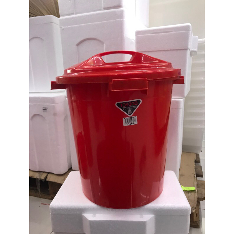 TOYOGO 504 PAIL WITH LID MULTIPURPOSE PAIL WITH COVER TONG AIR | Shopee ...