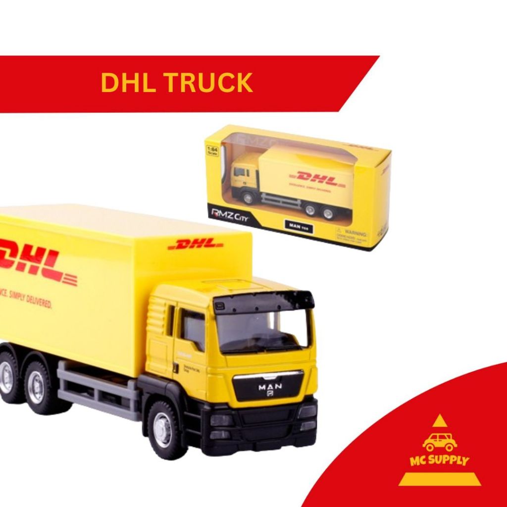 DHL truck diecast Car Toy kereta mainan 1/64 | Shopee Philippines