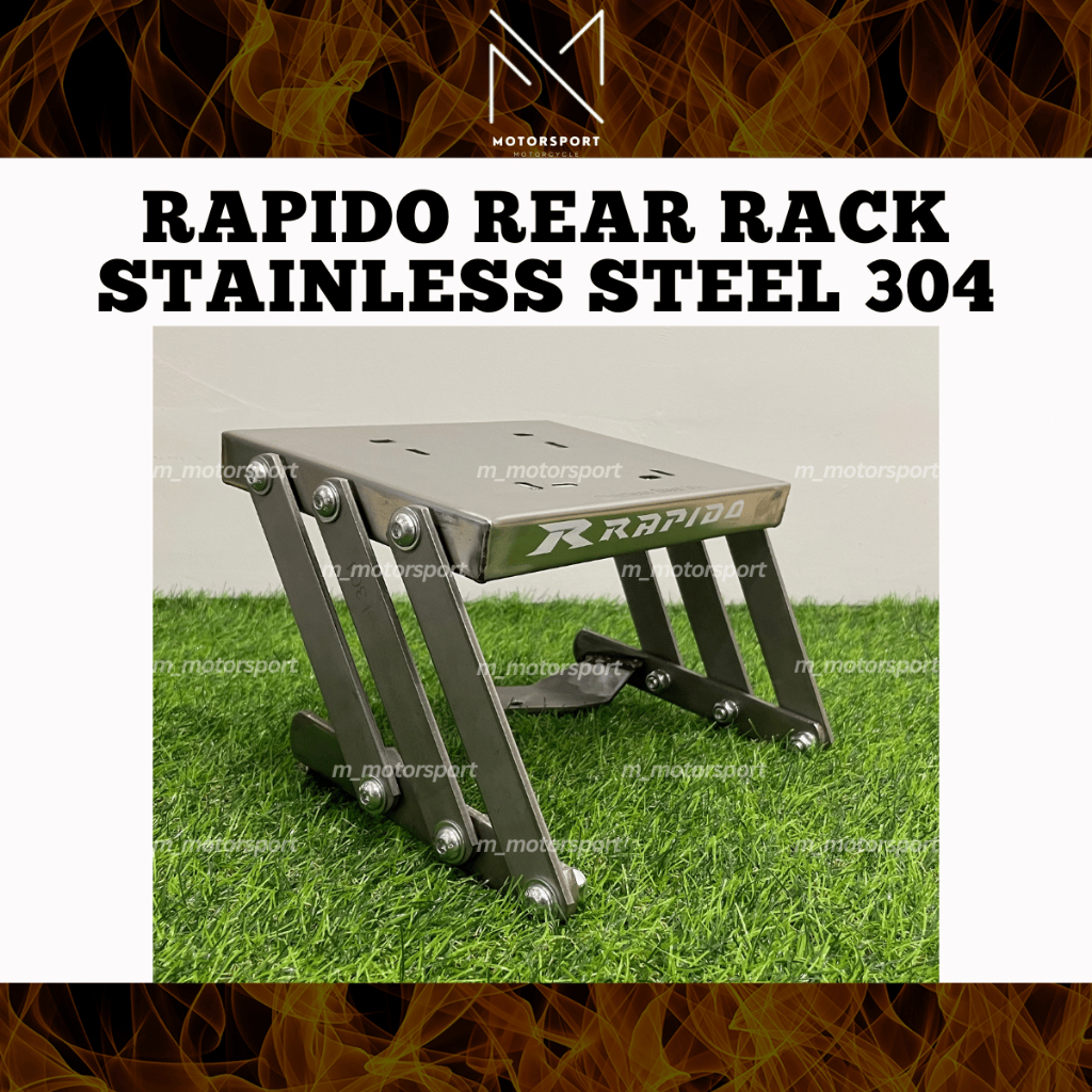 RAPIDO Adjustable Rear Rack Stainless Steel 304 For LC135 v2 v3 v4 v5 ...