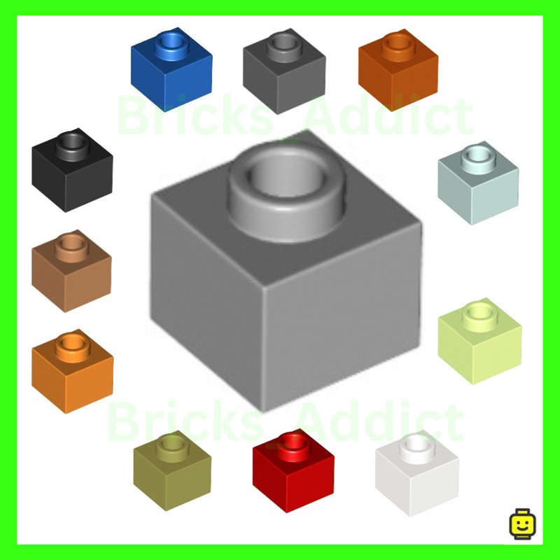 LEGO PARTS 86996 Brick, Modified 1x1x2/3 with Open Stud (Assorted ...