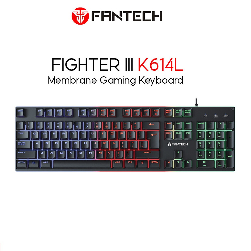 Fantech Fighter III K614L Gaming Keyboard With 3 Backlit Mode, 26 Keys ...