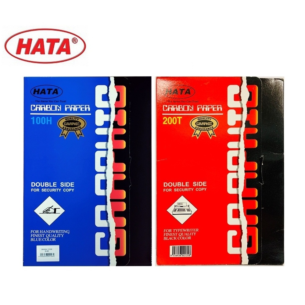 Hata Graphic Carbon Paper Black / Blue (100's/pack) | Shopee Philippines