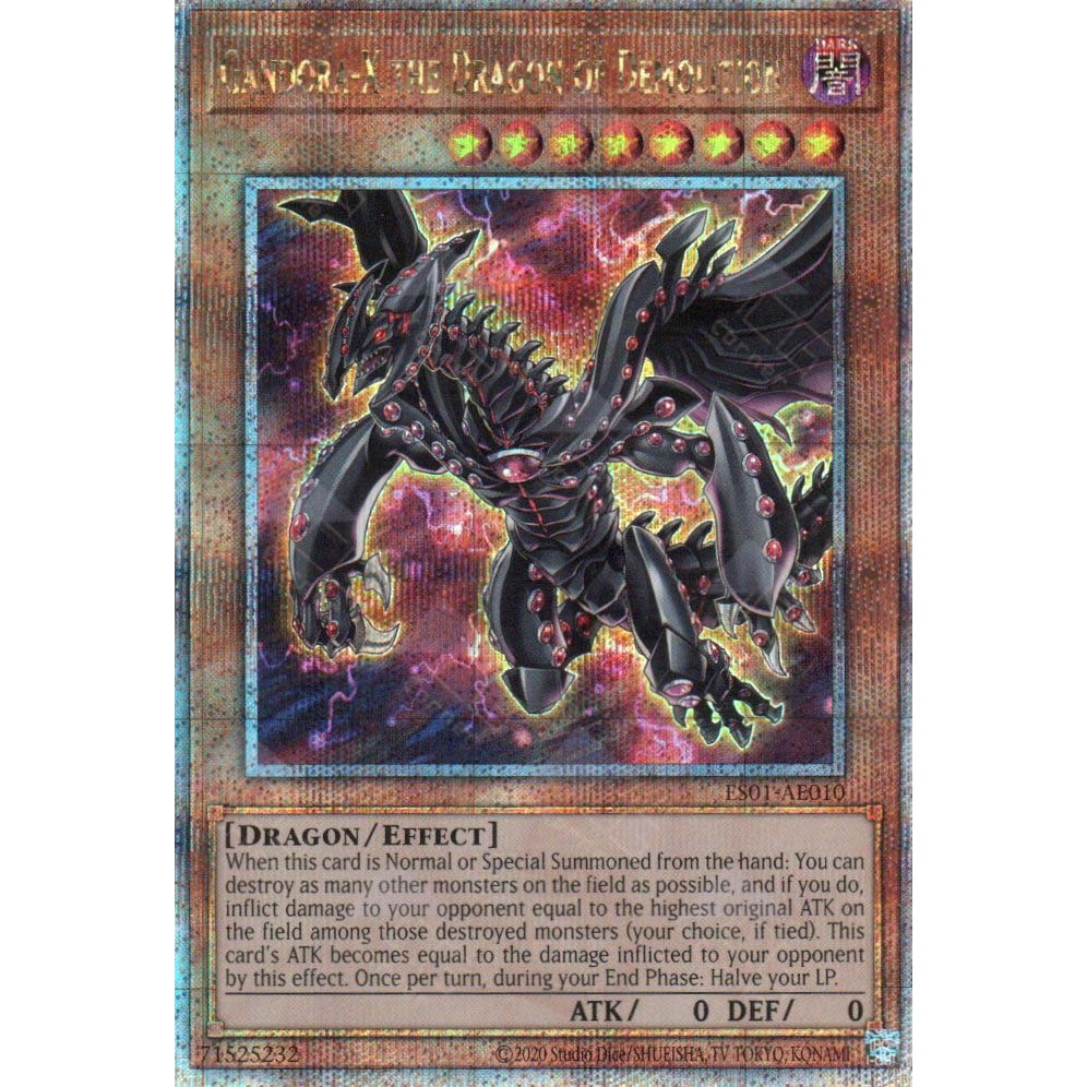 游戏王 ES01-AE010 QSER Yu-Gi-Oh AE Gandora-X the Dragon of Demolition ...