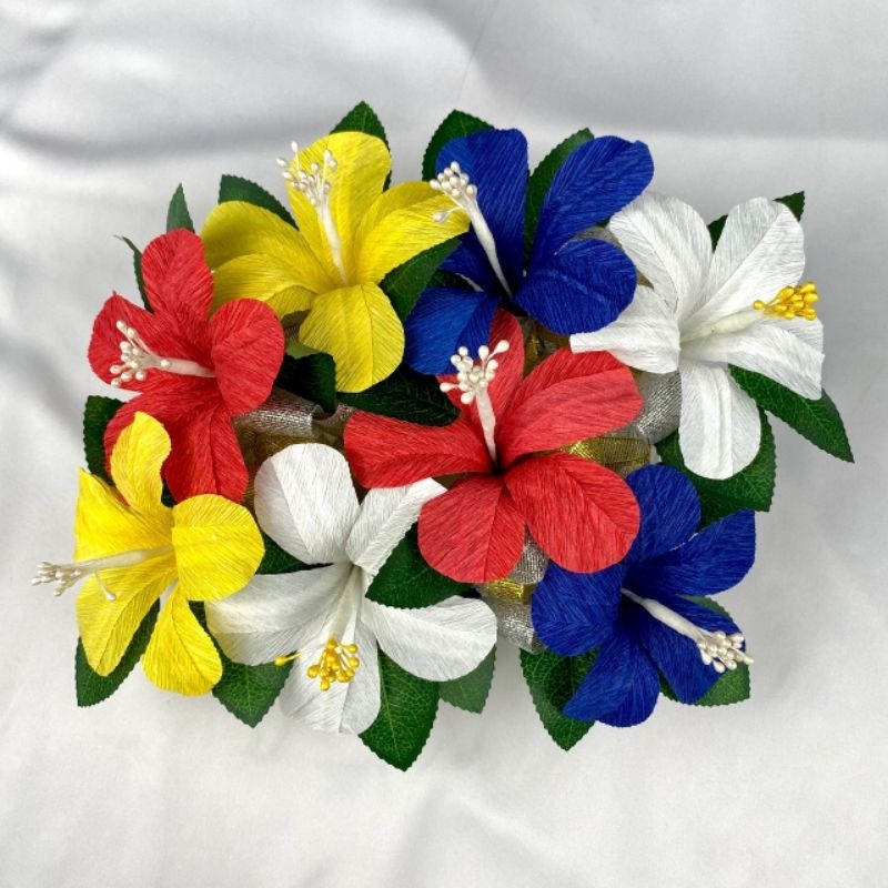 Merdeka Hibiscus Brooch Props Merdeka Decorations | Shopee Philippines