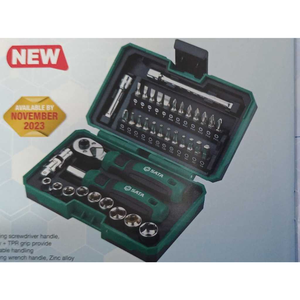 SATA 05498 38PIECE RATCHET WRENCH & SCREWDRIVER MULTI SET 100% SATA ...