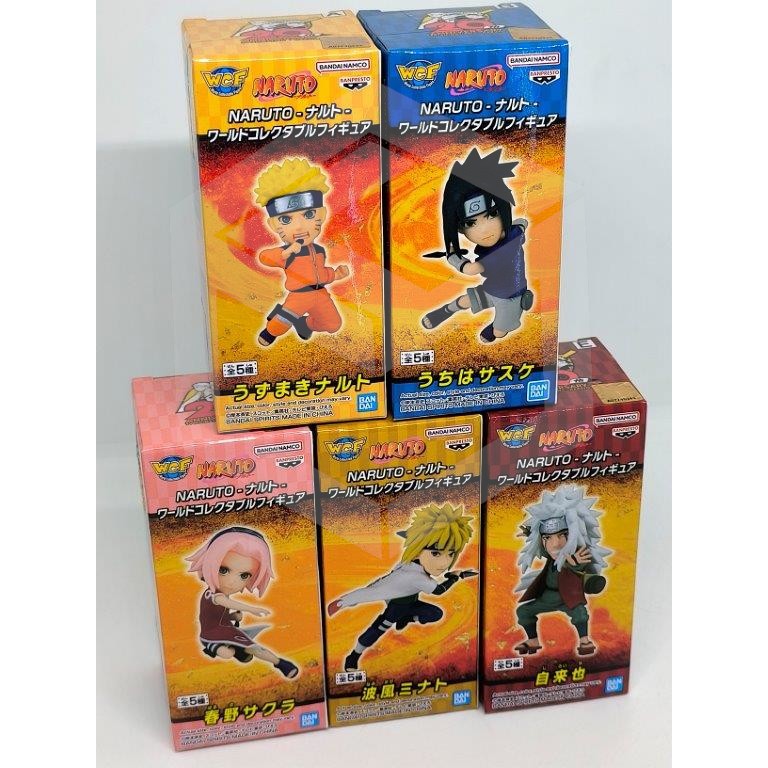 BANPRESTO WCF NARUTO SHIPPUDEN [NARUTO+SASUKE+SAKURA+MINATO+JIRAIYA ...
