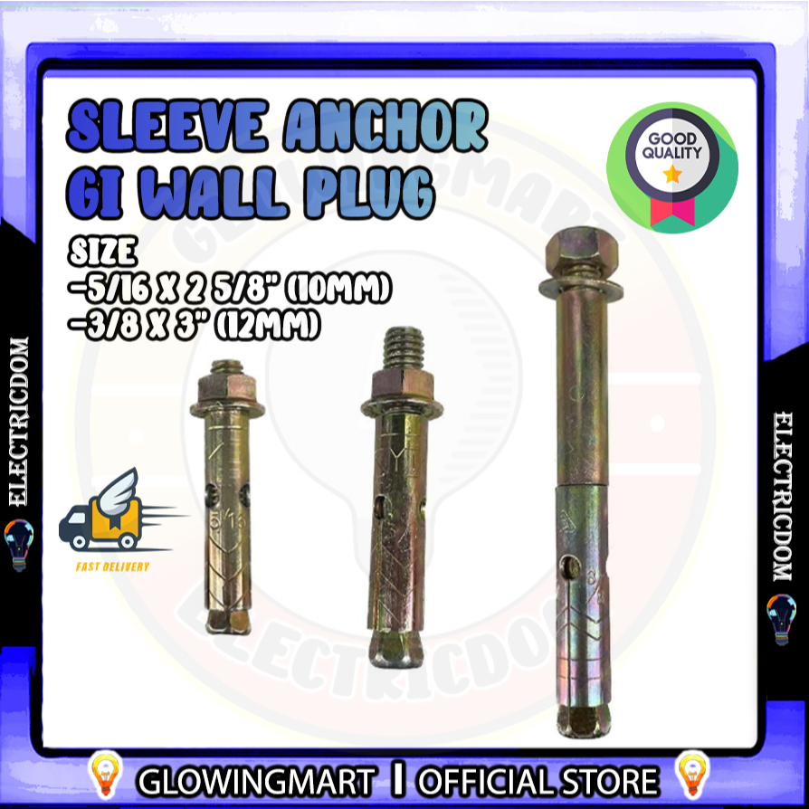 GI WALL PLUG Sleeve Anchor/PJ Anchor/Wall Plug Besi/Dpi Anchor/Anchor ...