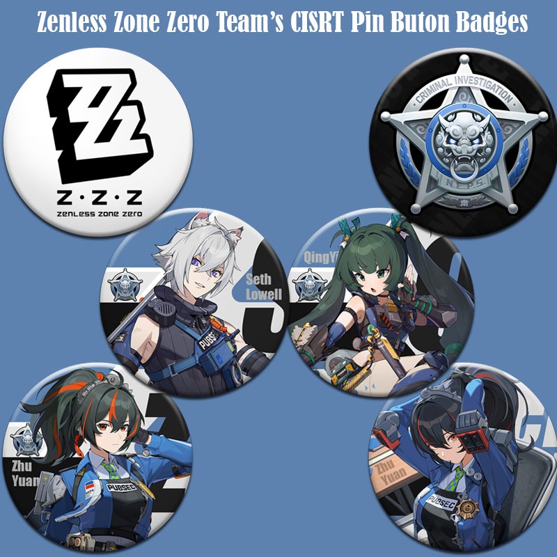 Zenless Zone Zero Teams CISRT Members Pin Button Badge 58mm | Shopee ...