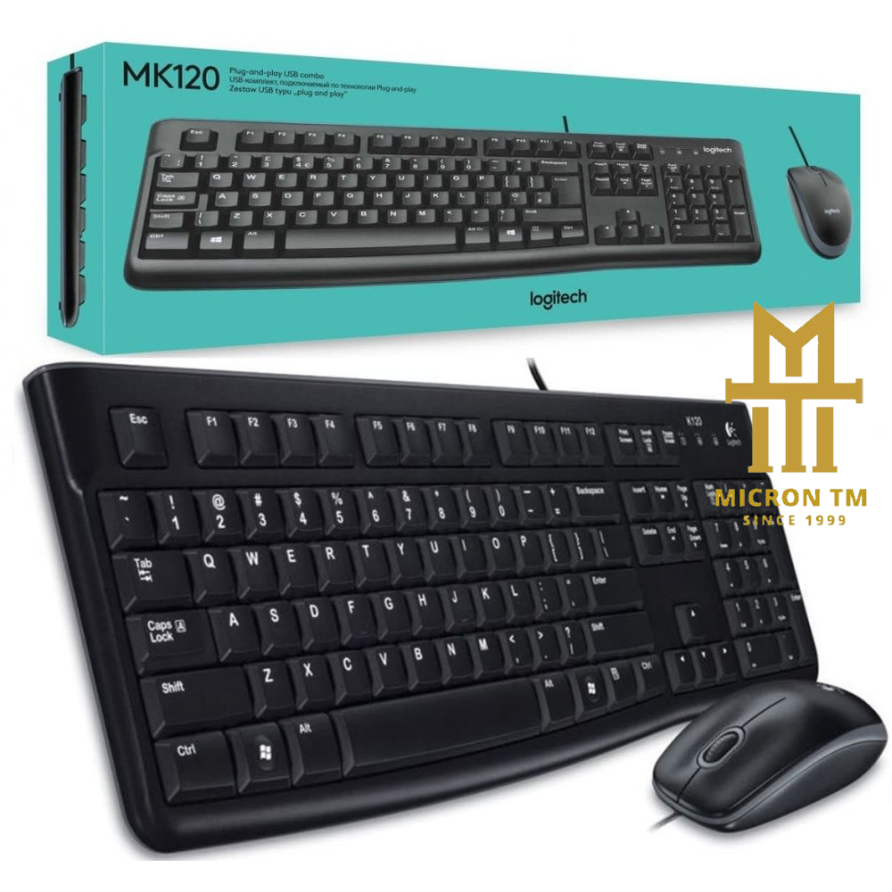 Logitech Mk120 Combo Keyboard And Mouse Shopee Philippines