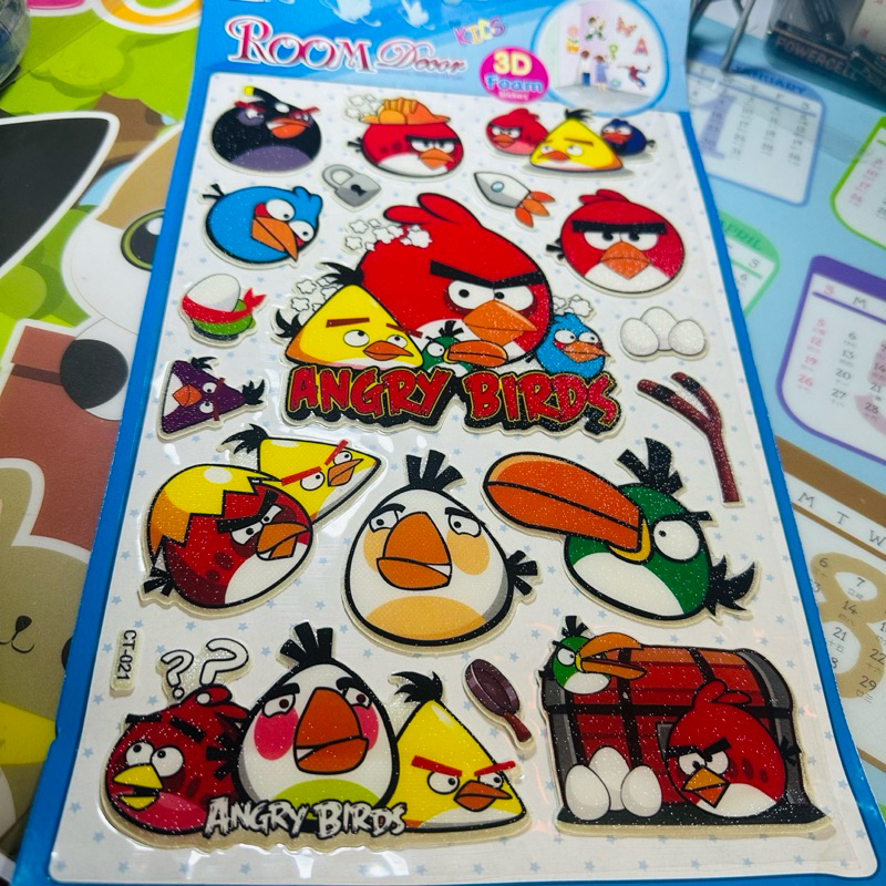Angry Bird 3D Foam Sticker 19*29cm | Shopee Philippines