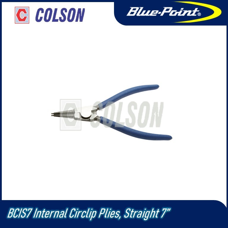 COLSON BLUE-POINT Internal Circlip Pliers, Straight 7" BCIS7 | Shopee ...