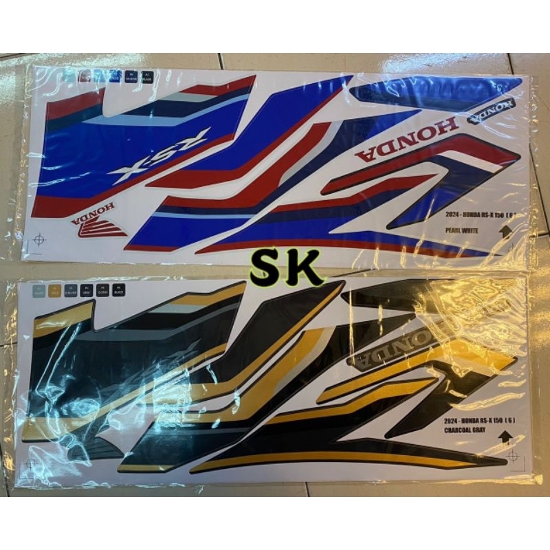 HONDA RSX150 RSX 150 (6) 2024 DESIGN STRIPE BODY STICKER STIKER ...