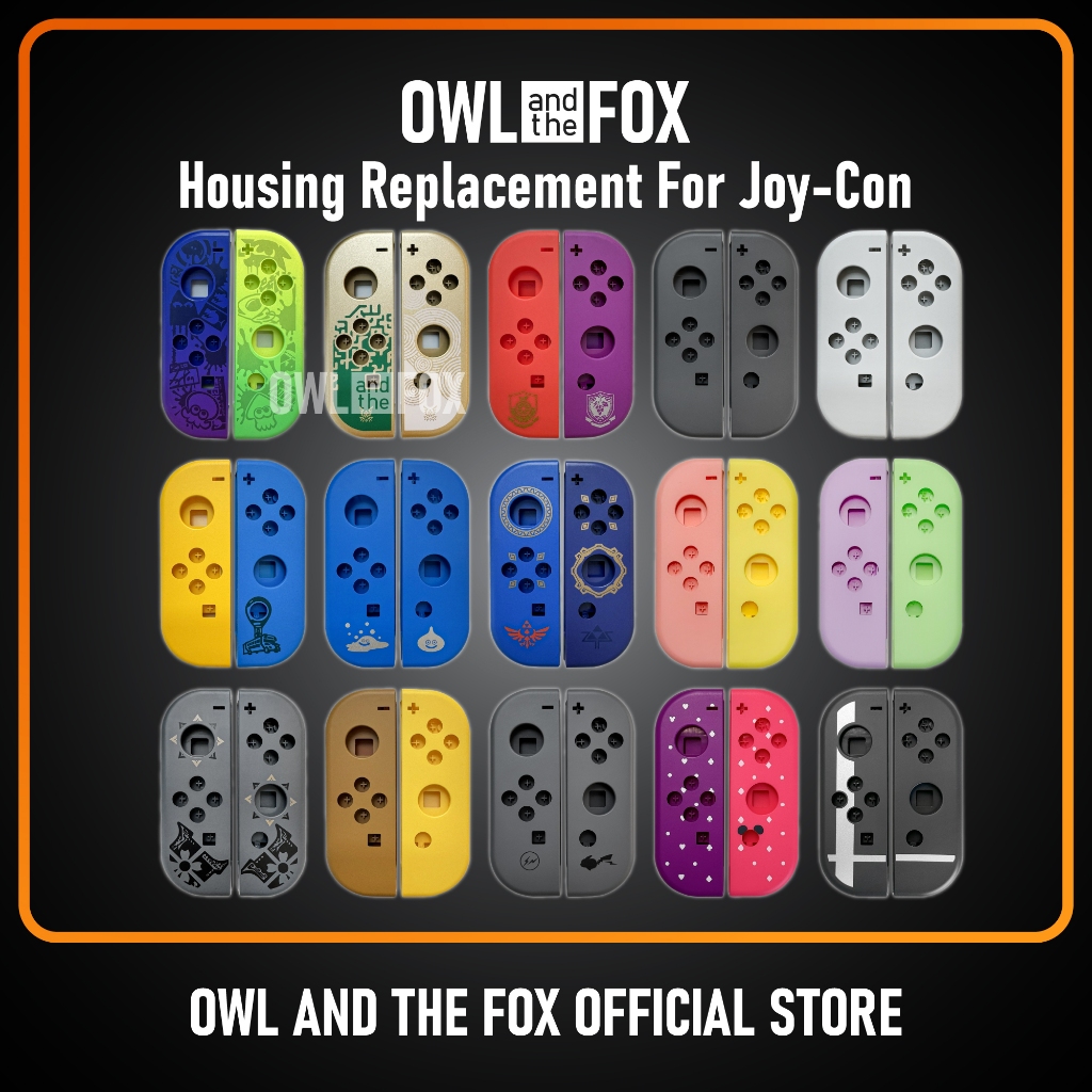 Nintendo Switch OLED SwitchV1/V2 Joycon Shell Replacement Joy Con Cover ...