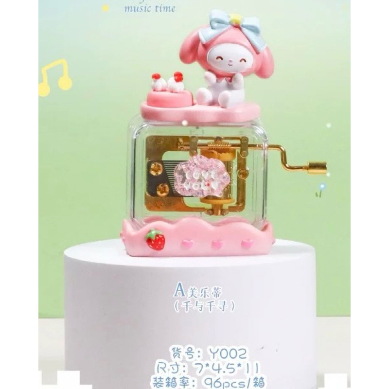 Melody Music Box Hand Cranked Classical Acrylic Music Box | Shopee ...