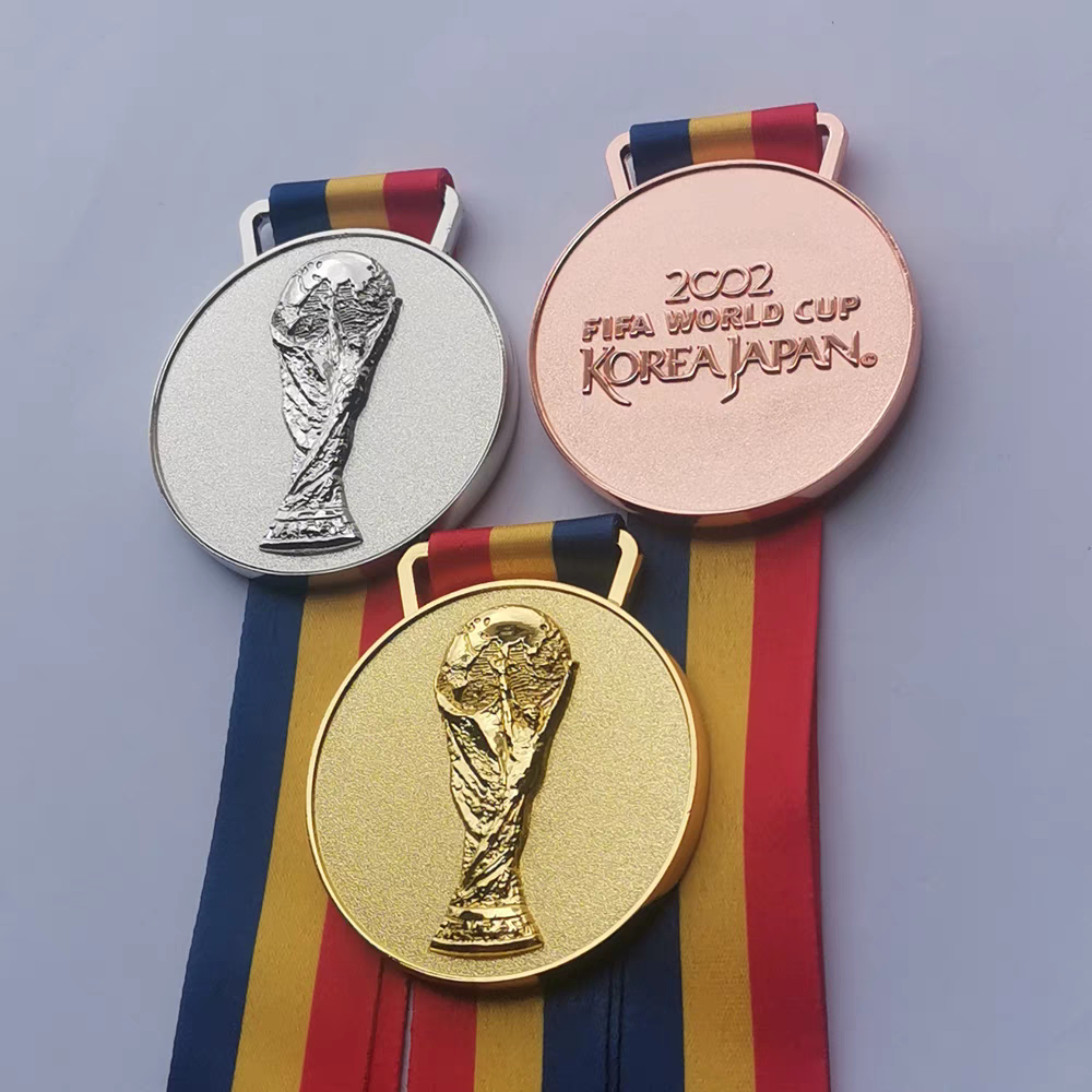 2002 FIFA World Cup Korea Japan Gold Silver Bronze Medal Football ...