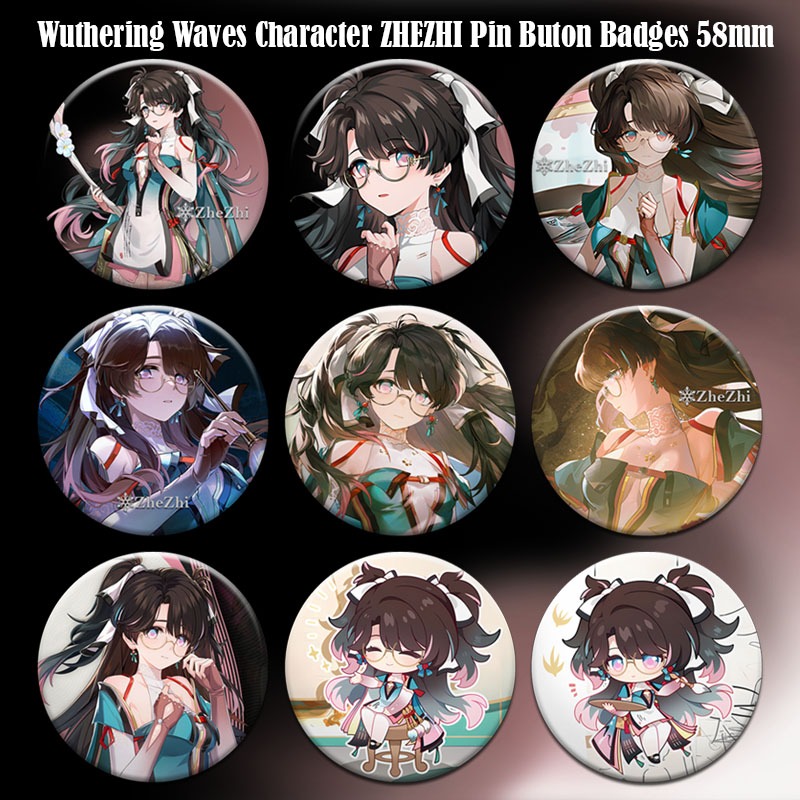 Wuthering Waves Character ZHEZHI Pin Button Badge 58mm | Shopee Philippines
