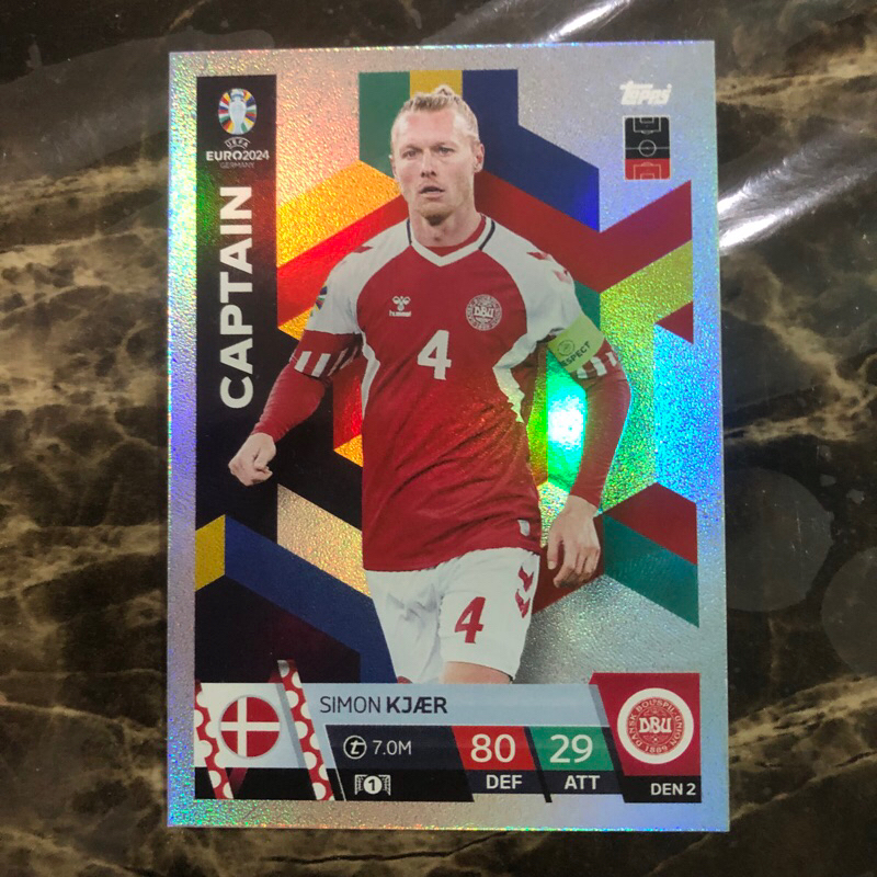 Topps Match Attax Euro 2024 Simon Kjaer - Captain - Denmark | Shopee ...