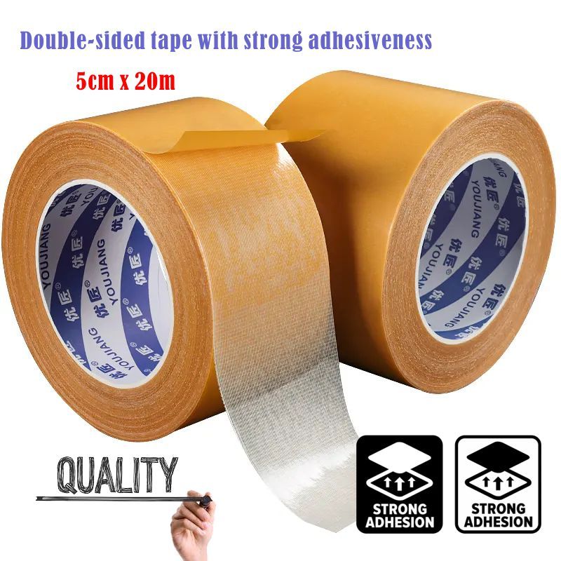 5cm x 20m Cloth-based double-sided tape with strong adhesiveness Tear ...