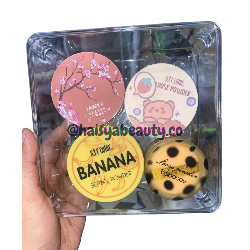 Loose Powder Lameila Setting Powder sfr banana Colour Geometry | Shopee ...