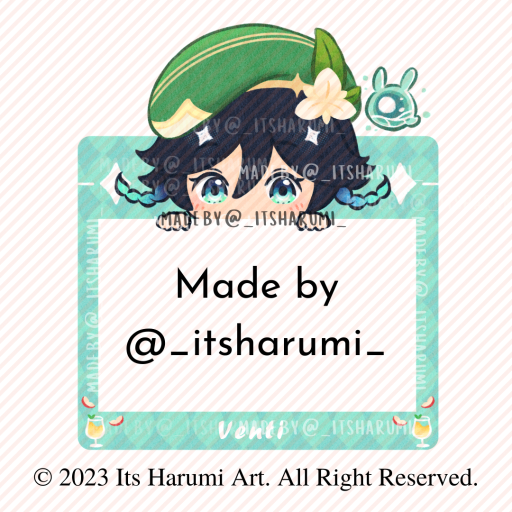 Venti · Genshin Impact · Road Tax Car Sticker // 温迪 · 风神 · 原神 | Shopee ...