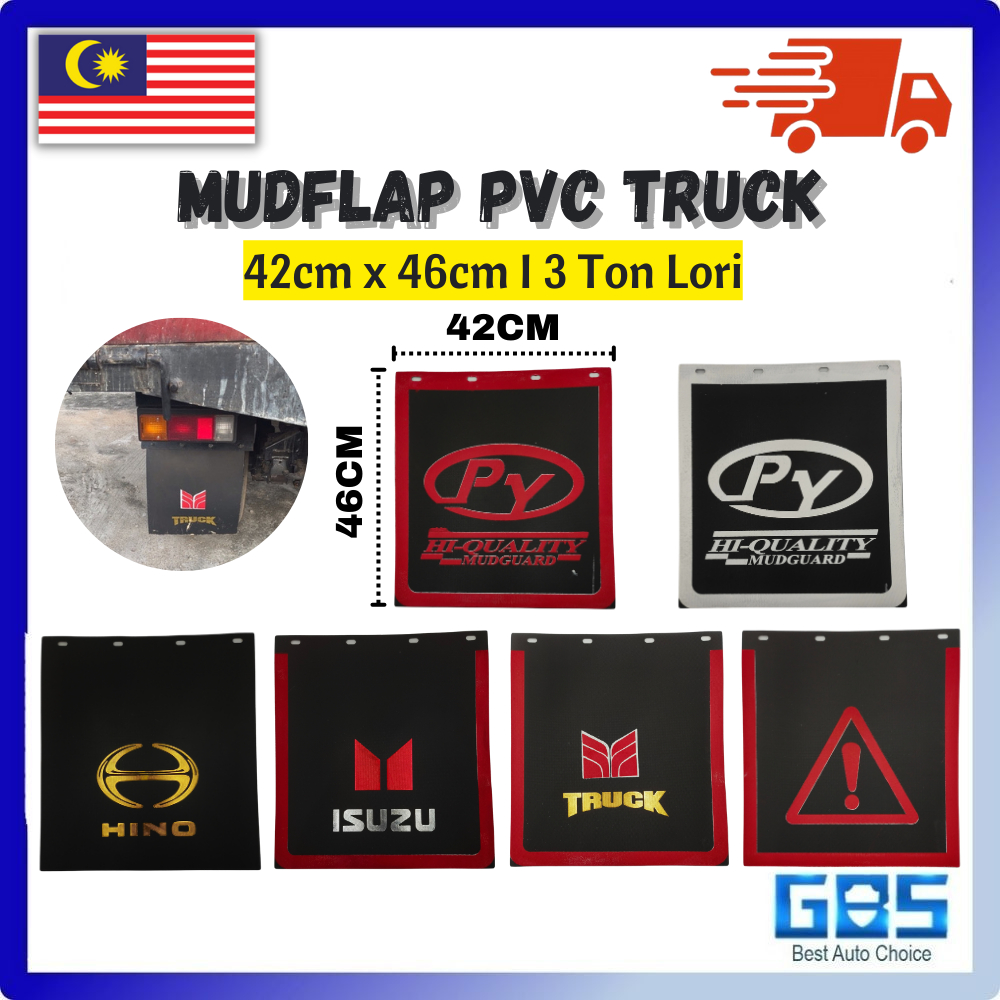 Gbs Truck Lori 3Ton Rear PVC Mudflap Lorry 42CM x 46CM Mudflap Lori ...