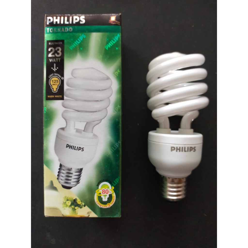 Philips TORNADO 23W E27 Warm White Energy Saver Bulb (Old type ...
