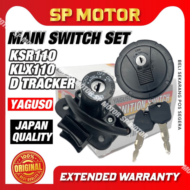 Kawasaki KSR110 KLX110 d tracker 150 KLX150 MAIN SWITCH KEY SET Housing ...