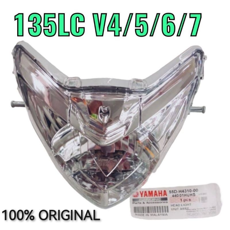YAMAHA LC135 V4 V5 V6 V7 HEADLIGHT UNIT ASSY FRONT LIGHT // 55D-H4310-00 YAMAHA | Shopee Philippines