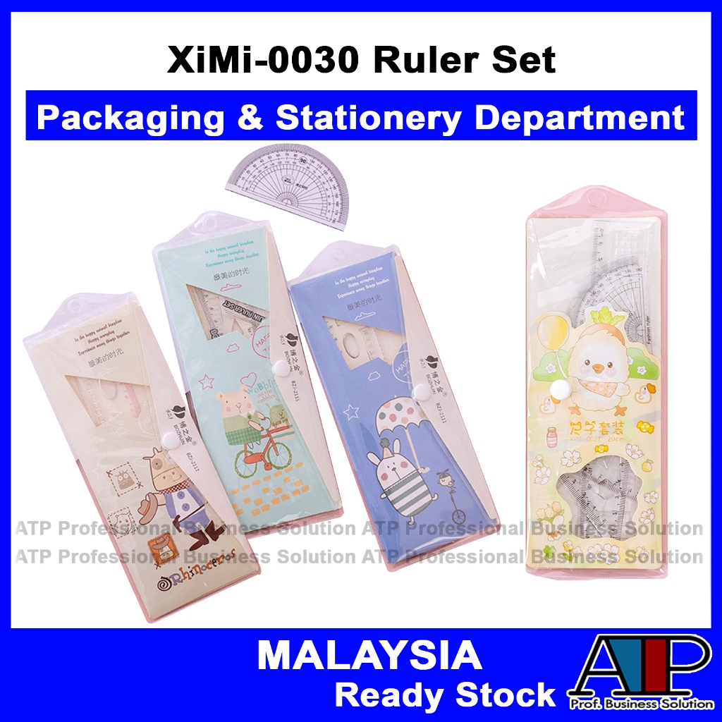 Stationery XiMi-0030 Ruler Set Mathematical Instruments Geometry ...