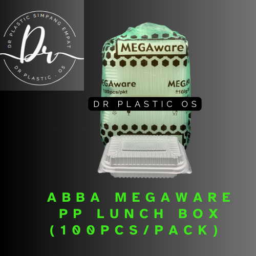 PP LUNCH BOX ABBAWARE KOTAK NASI MEGA ABBA 100PCS | Shopee Philippines